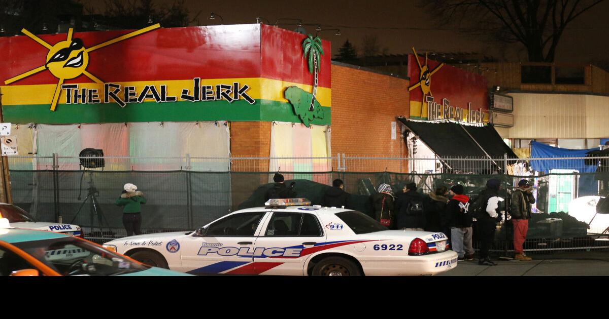 Drake and Rihanna film music video at The Real Jerk in Toronto