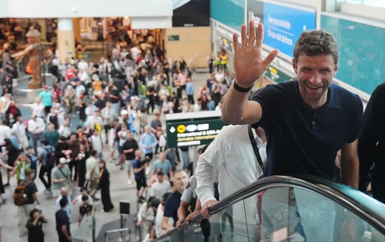 Newly minted Whitecaps star Thomas Muller arrives in Vancouver