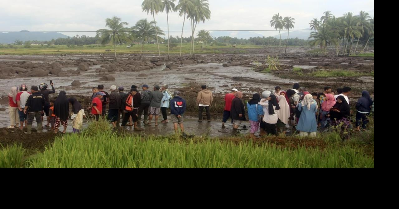 Flash floods and cold lava flow hit Indonesia’s Sumatra island. At ...