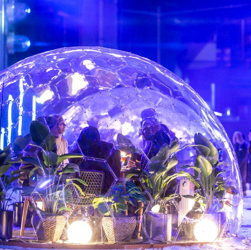 This three-course meal is served under an expressway, inside a life ...