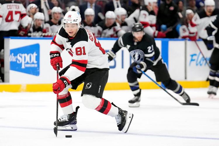 Connor Brown scores 2 goals as Devils beat Lightning 5-3 for 1st win