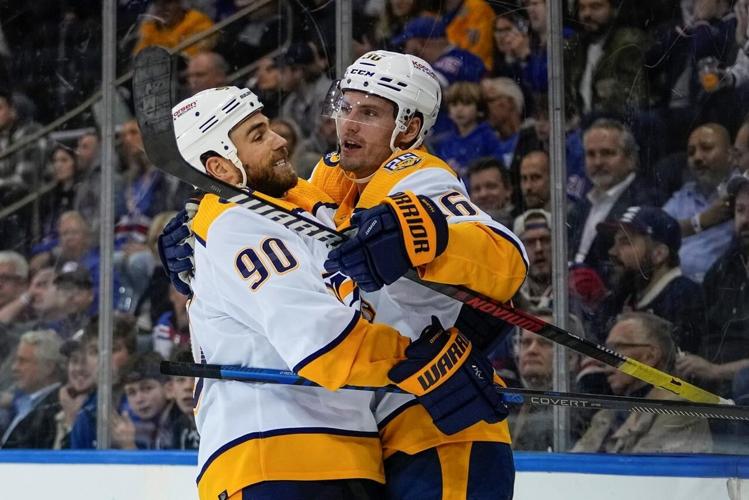 Cole Smith scores 2, Juuse Saros has 23 saves as Predators beat Rangers 4-1