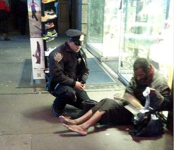 The homeless man, the boots and the complex story behind the viral photo