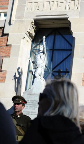 Crumbling Malvern Collegiate war memorial standing tall again