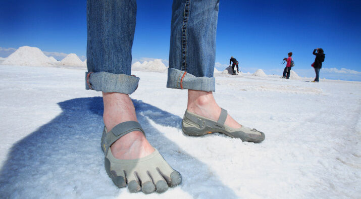 Going almost barefoot in Bolivia