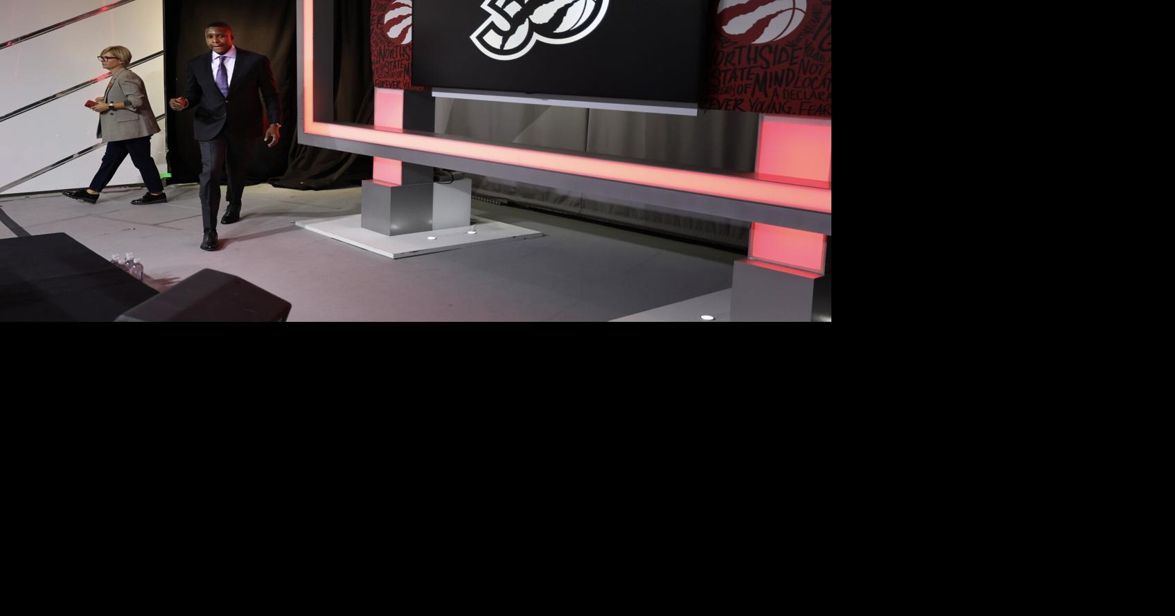 Raptors president Masai Ujiri holds end-of-season conference