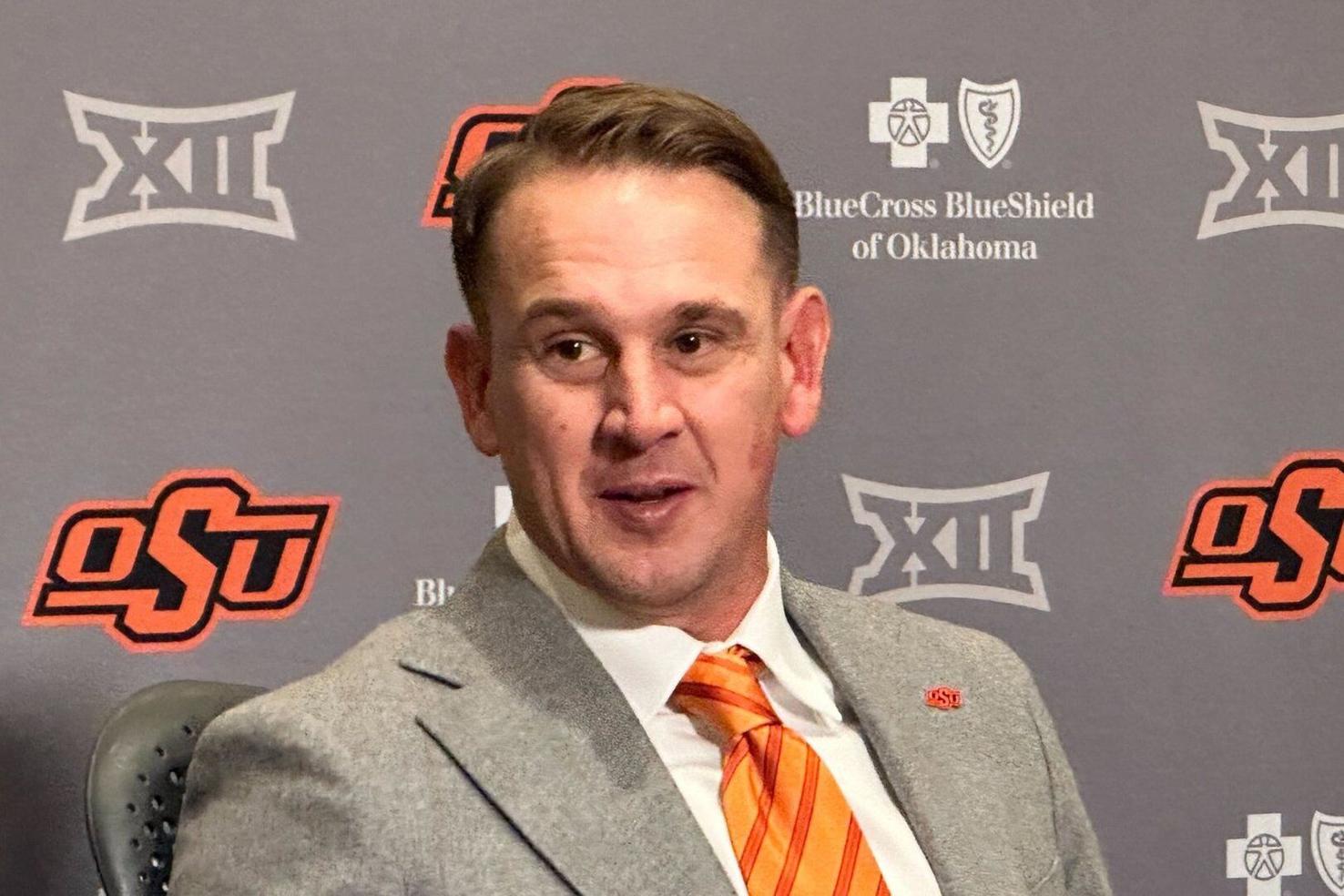 Eric Morris introduced as Oklahoma State coach, looks to revive program ...