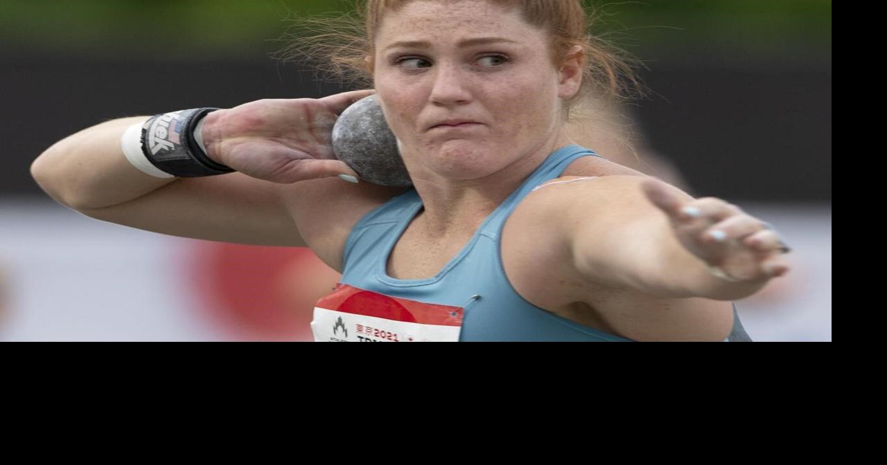 World’s best throw this season for Canadian shot putter Sarah Mitton
