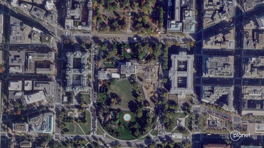 Satellite images show before and after of demolition of White House ...