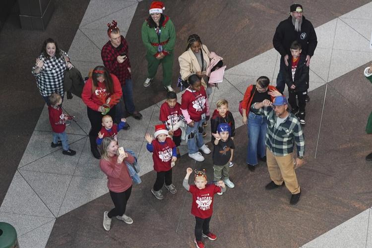 Flight takes kids to visit Santa at North Pole scene in transformed ...