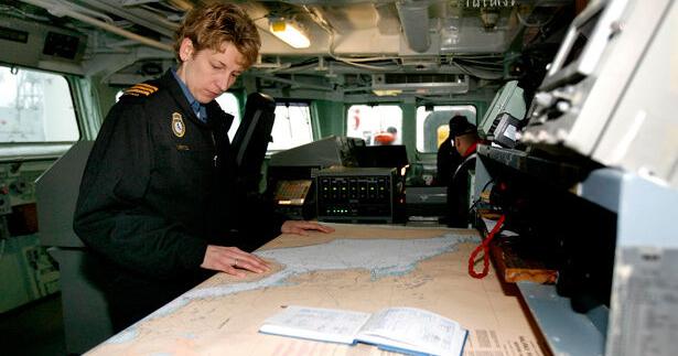 First woman takes command of warship
