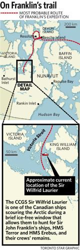 Franklin Expedition remains still elude searchers in Arctic