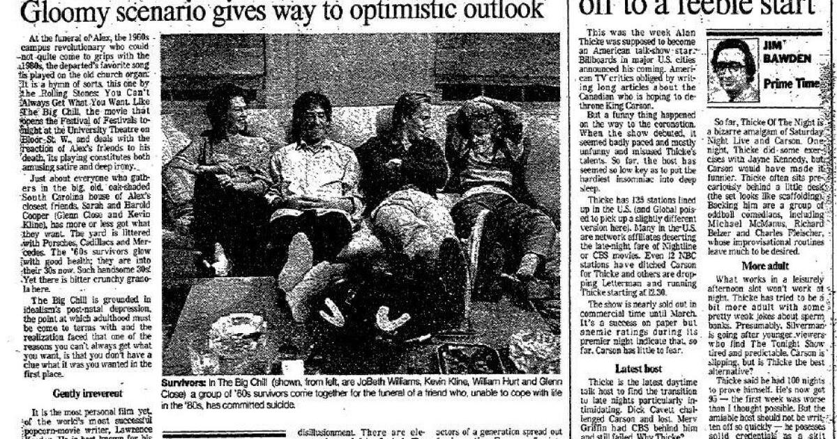 The Big Chill: 1983 review
