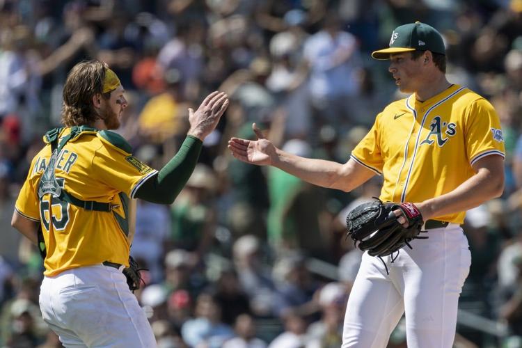 A's catcher MacIver gets go-ahead hit, throws out runner to end game in ...