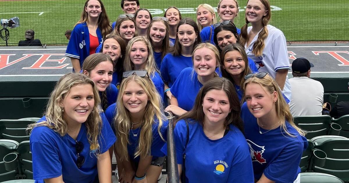 Julia Budzinski’s friends travel to Jays games in Baltimore