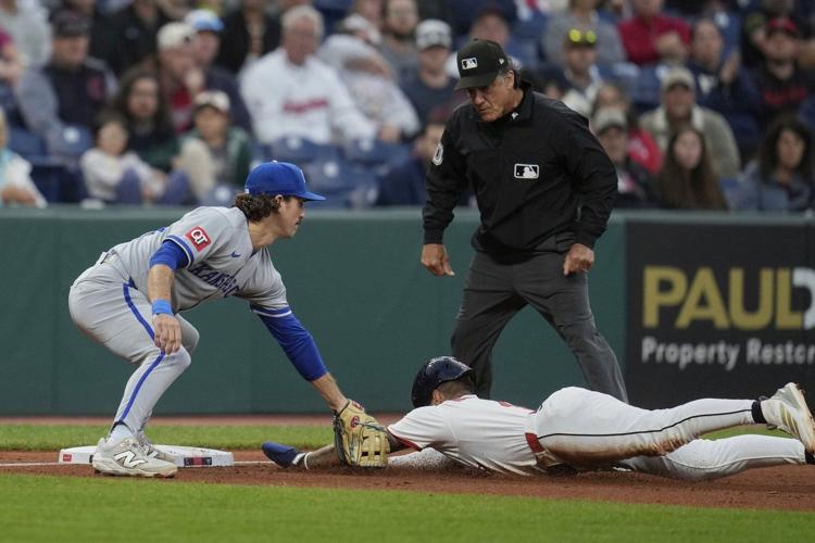 Slade Cecconi loses no-hit bid in 8th, Guards rout Royals 10-2, stay in ...