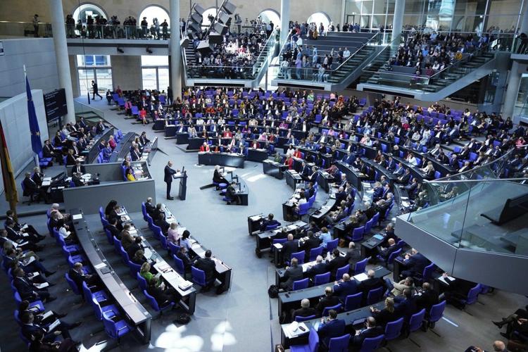 The blue seats in Germany's parliament are being moved to match voters ...