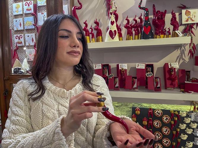 An iconic symbol of love and fortune, the red horn 'cornicello' brings ...