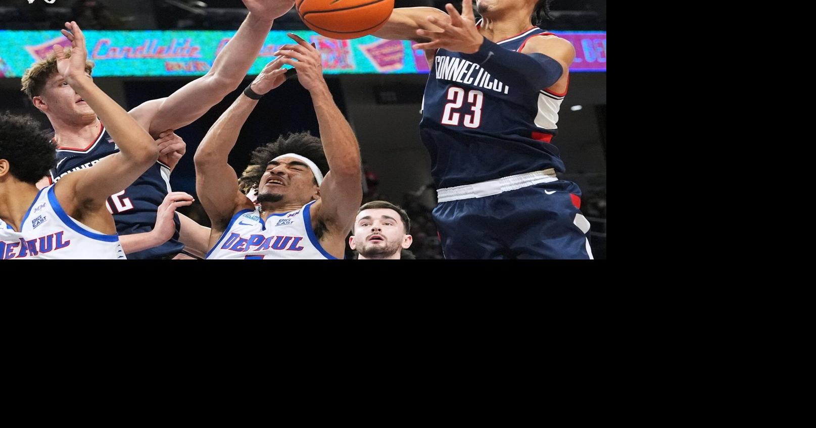 Alex Karaban scores 21 points as No. 5 UConn beats DePaul 72-54
