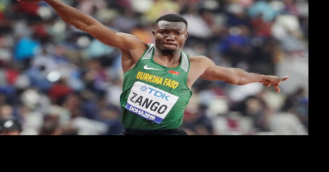 Hugues Fabrice Zango breaks world indoor triple jump record