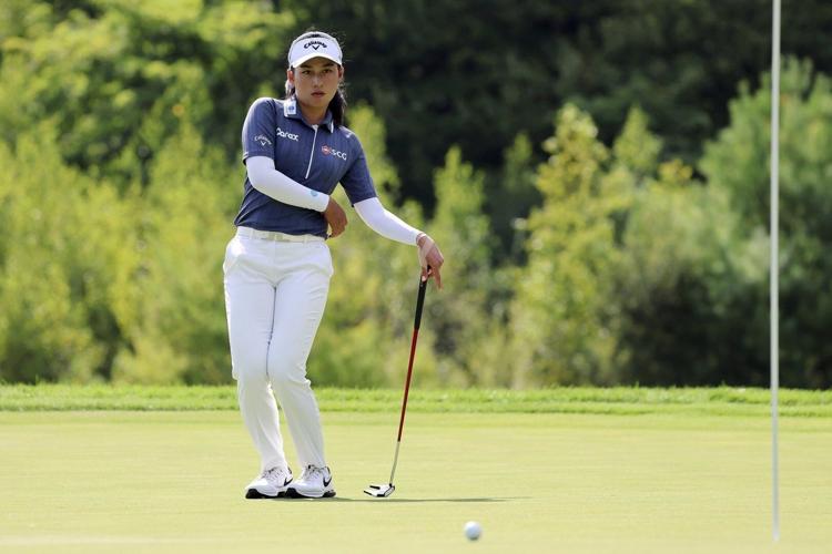 Allisen Corpuz finally sees results and shares Boston lead on LPGA