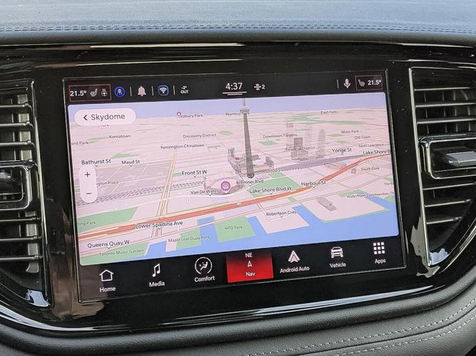Inside Uconnect 5 in the Dodge Durango GT
