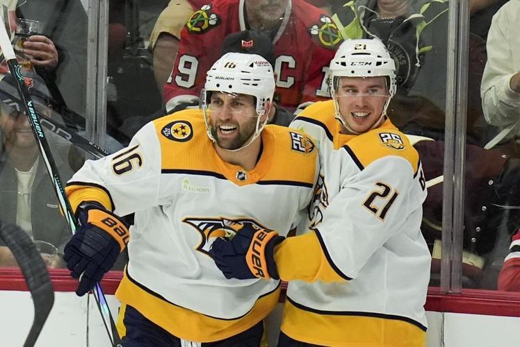 Forsberg gets 10th career hat trick, sets Nashville scoring record as ...