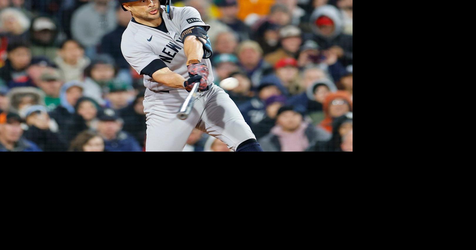 Yankees slugger Giancarlo Stanton (calf) out of lineup vs. Astros and ...