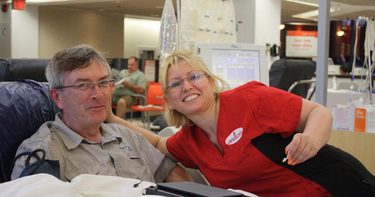 Man donates platelets 210 times over 15 years