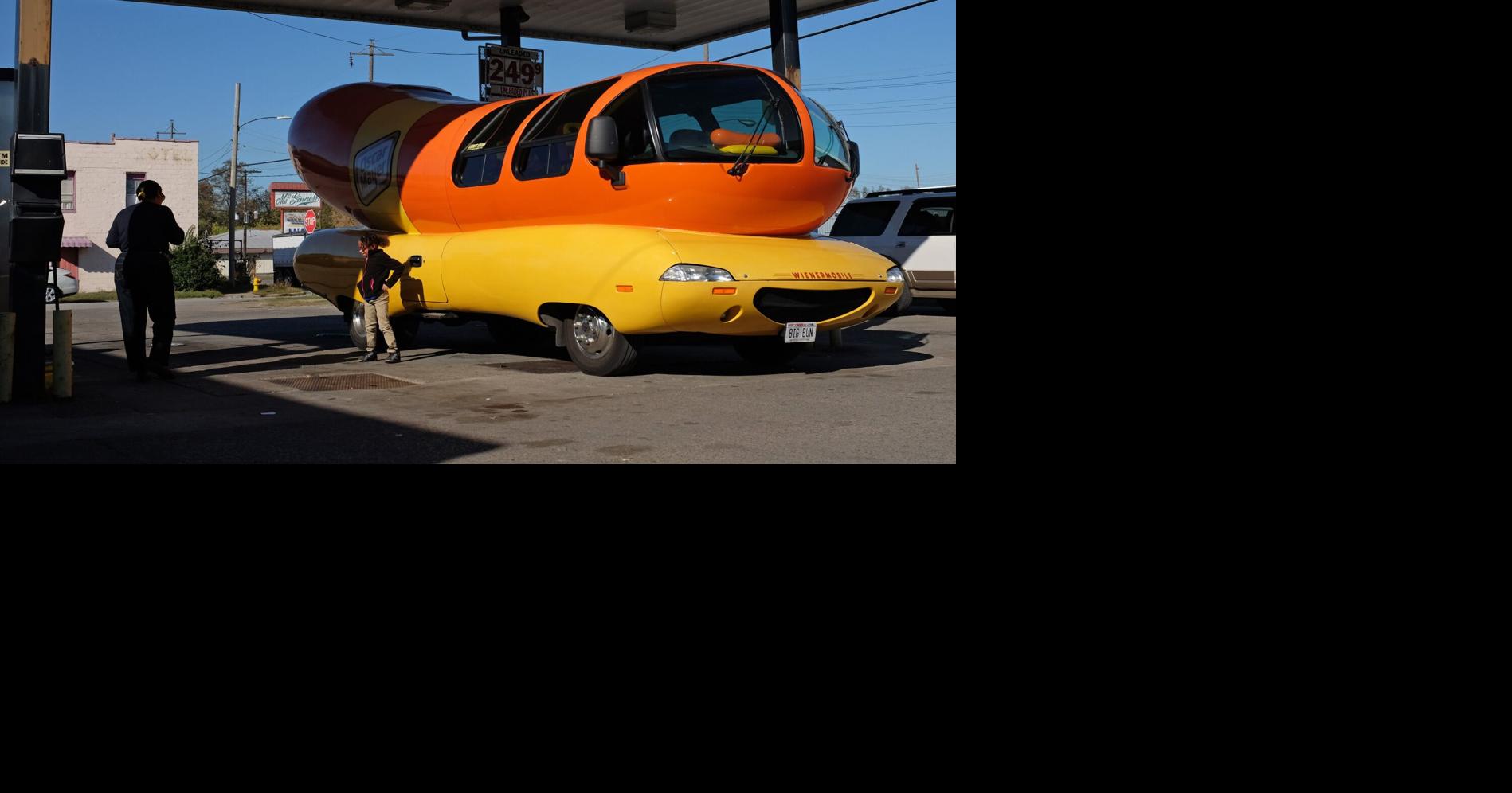 Oscar Mayer Wienermobile flips onto its side after crash along suburban ...