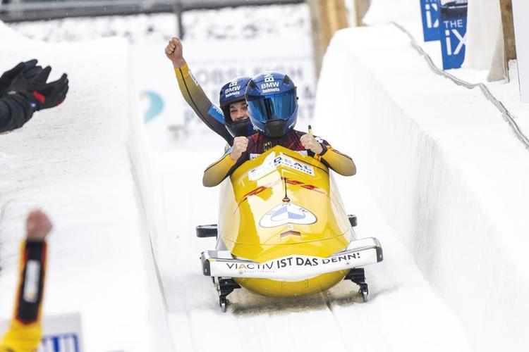 German women first, second in bobsled world championship