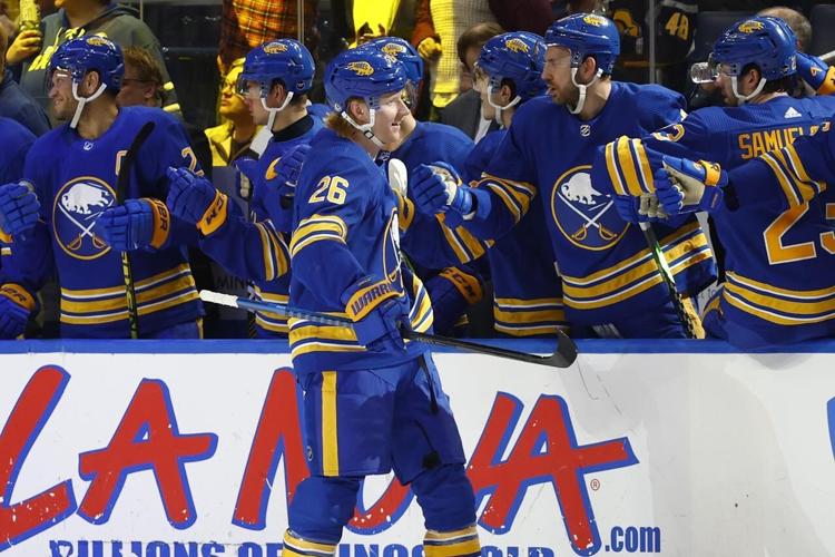 Thompson scores go-ahead goal in Sabres 4-3 win over ‘Canes