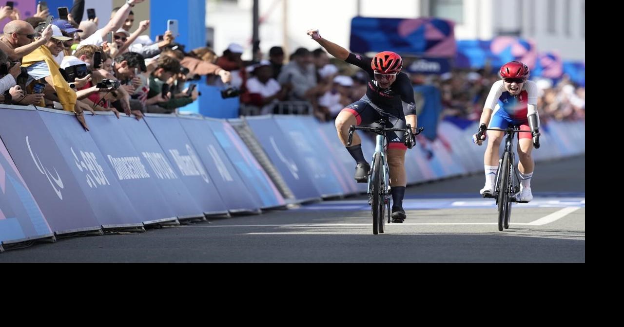 Hunter Woodhall wins Paralympic sprint title to join his wife as a gold ...