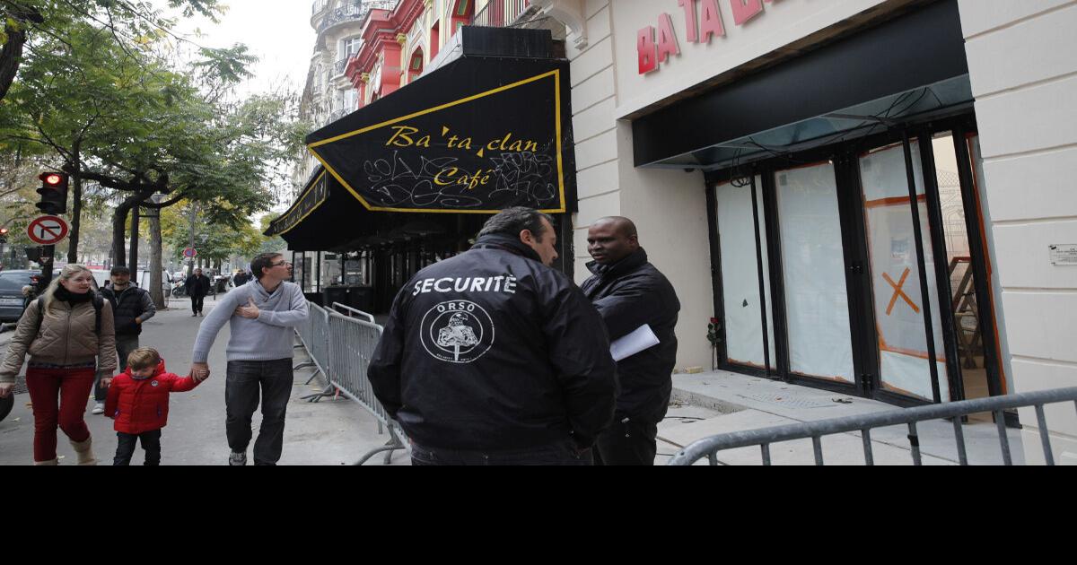 Bataclan concert hall unveils new facade 1 year after deadly Paris attacks