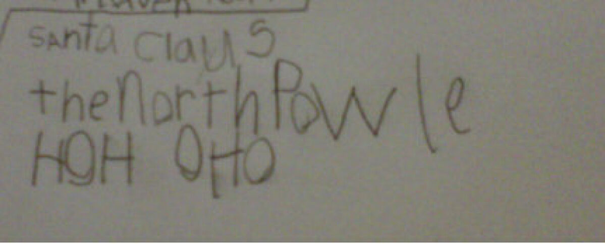 Boy’s letter to Santa returned over misspelling