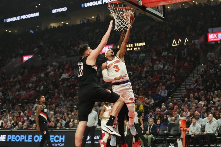 Knicks end Trail Blazers' 5-game winning streak with 123-114 victory