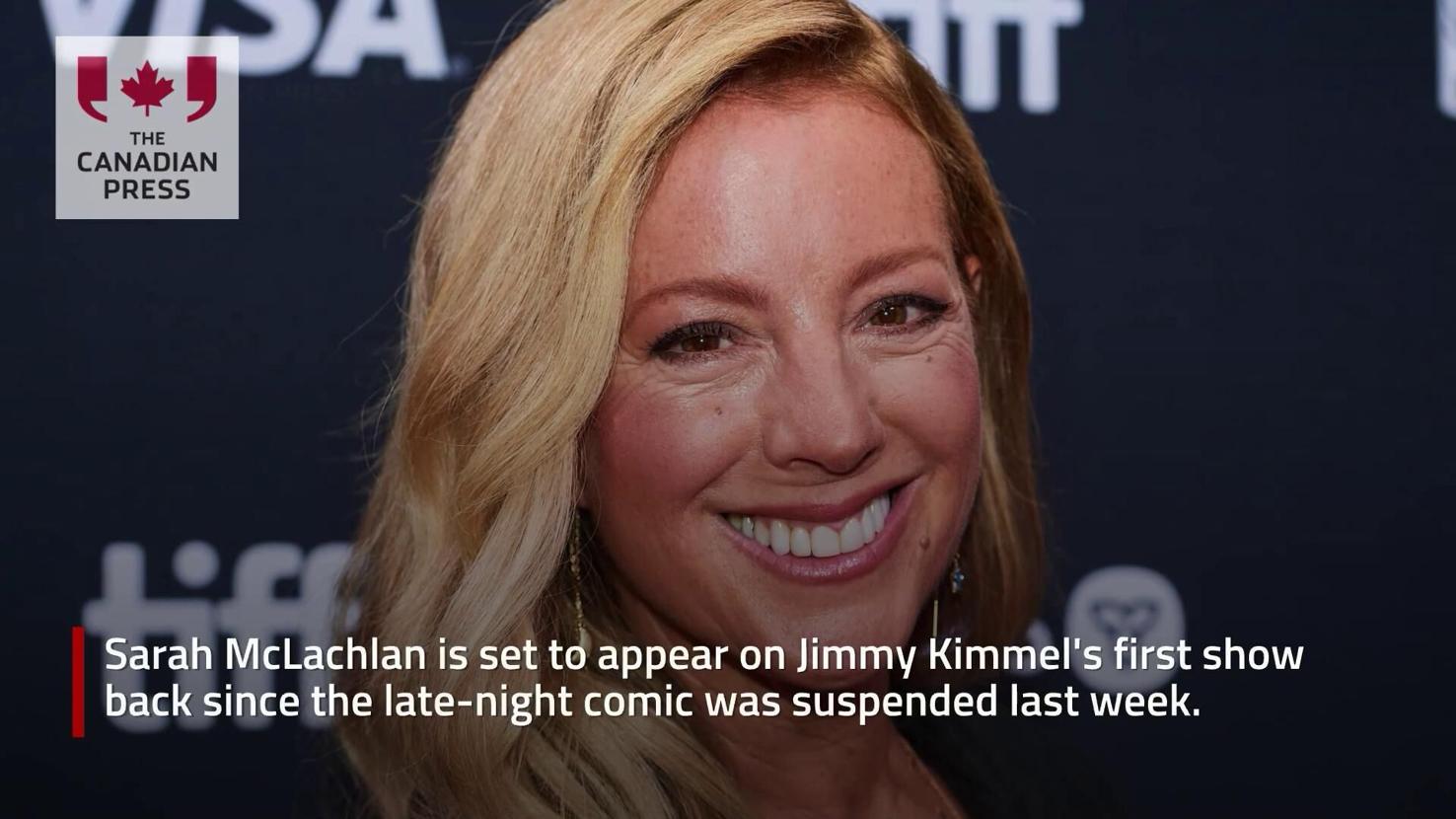 Jimmy Kimmel salutes 'valiant' Canadian singer-songwriter Sarah ...