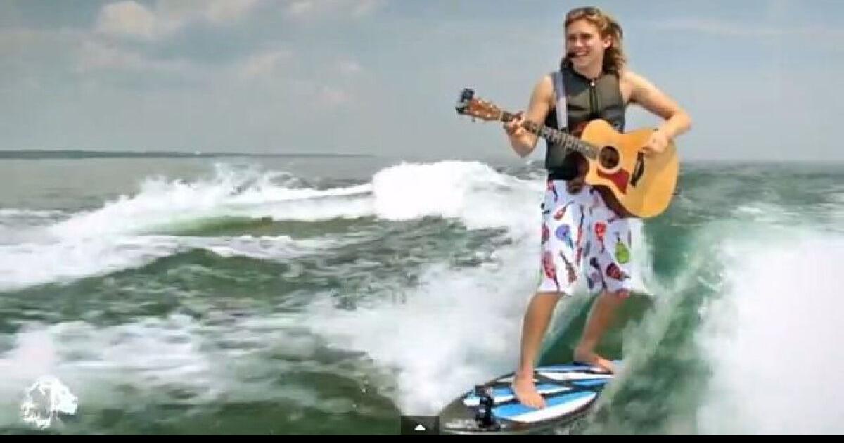Does this wake-surfing singer have what it takes to go viral?