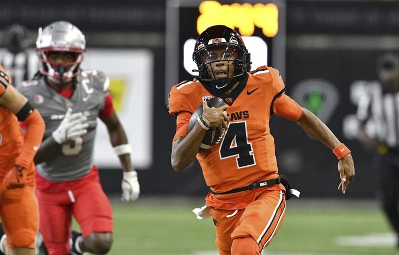 Hajj-Malik Williams accounts for 3 TDs; UNLV beats Oregon State 33-25