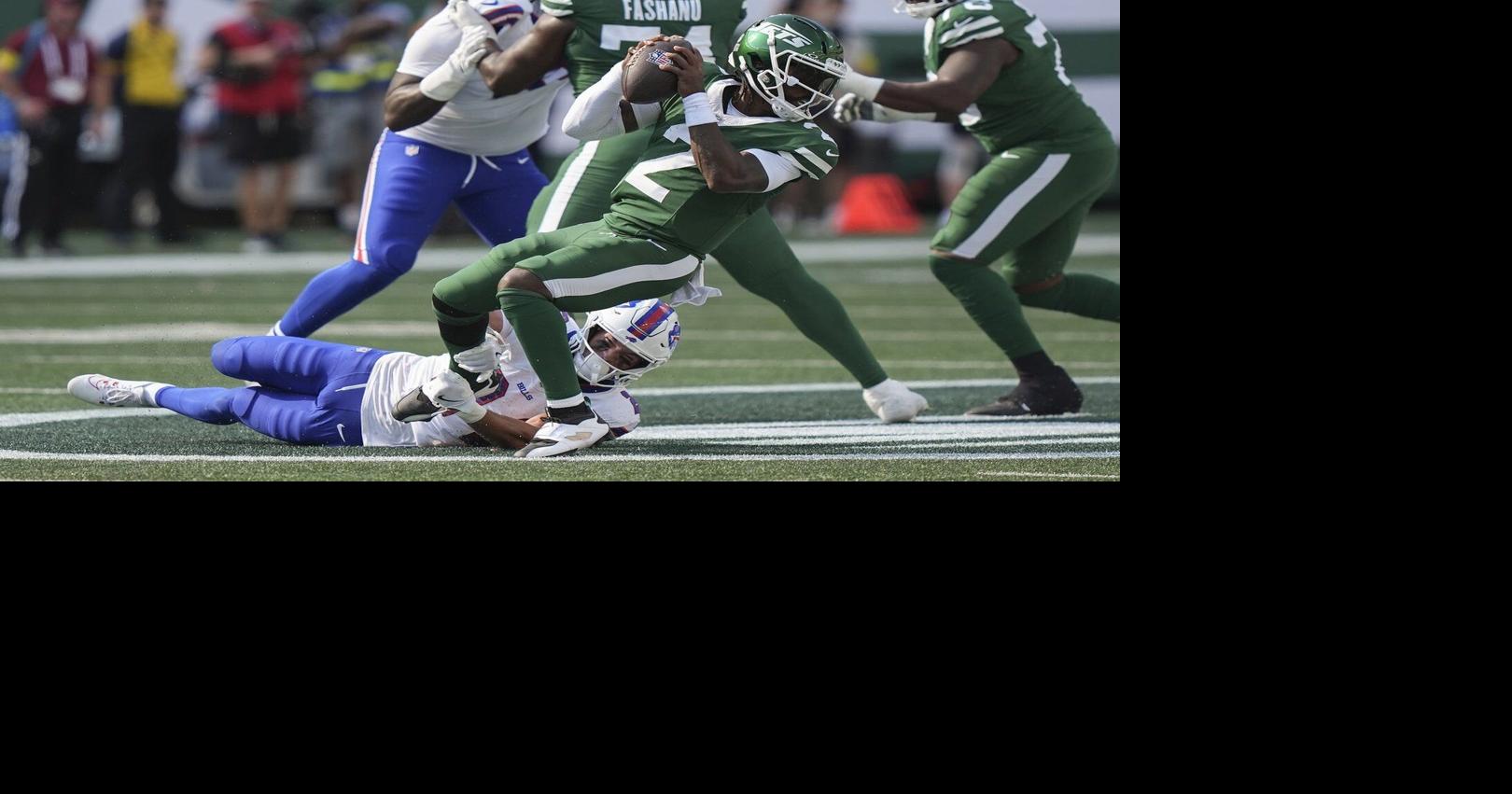 Jets' Justin Fields in concussion protocol, Tyrod Taylor could start vs. Buccaneers