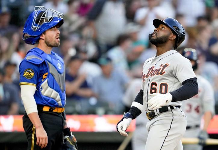 Lange whiffs Rodríguez for final out as the Tigers hold off Mariners ...