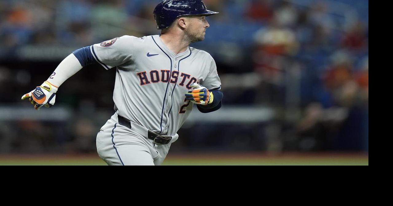 Astros 3B Alex Bregman out with swelling of his right elbow, could miss ...