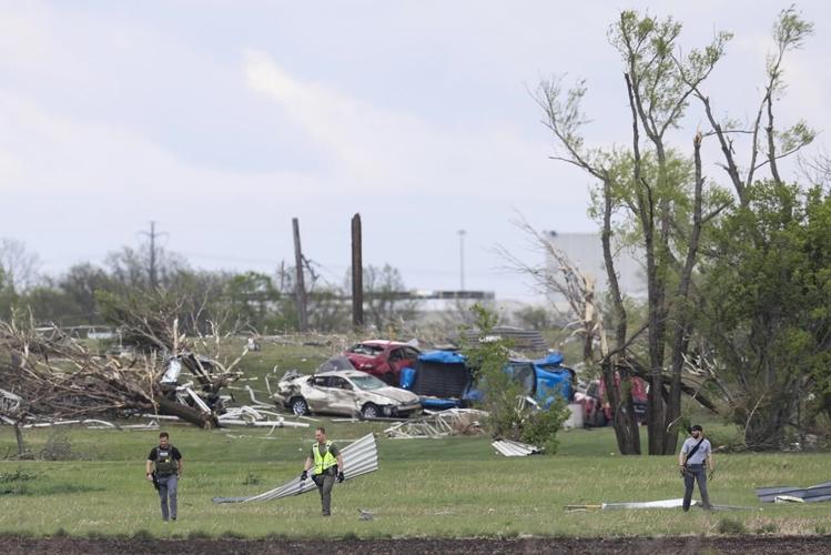 Residents begin going through the rubble after tornadoes hammer parts of Nebraska and Iowa