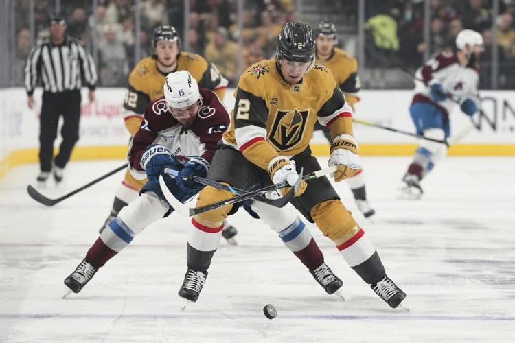 Necas scores twice, MacKinnon gets shootout winner, Avs top Knights 6-5