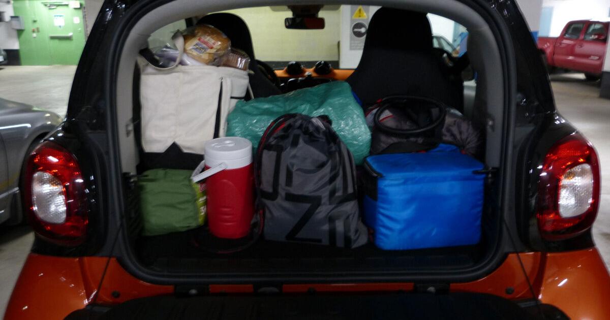 Smart ForTwo on a camping trip? Why not?