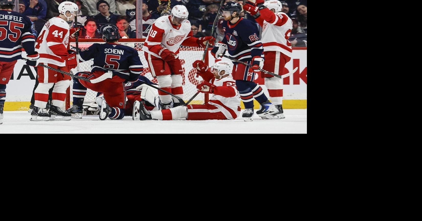 Jets 'embarrassed' with effort in 5-1 loss to visiting Red Wings