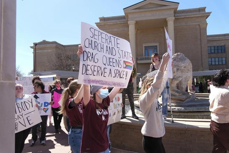 Texas university students protest drag show’s cancellation