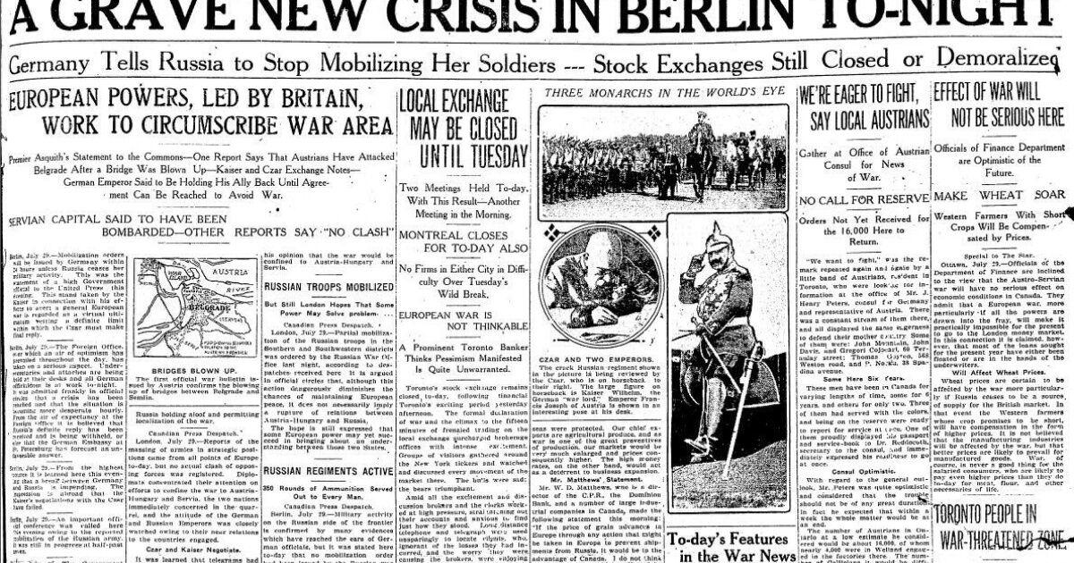 A grave new crisis in Berlin: WW1 dispatches