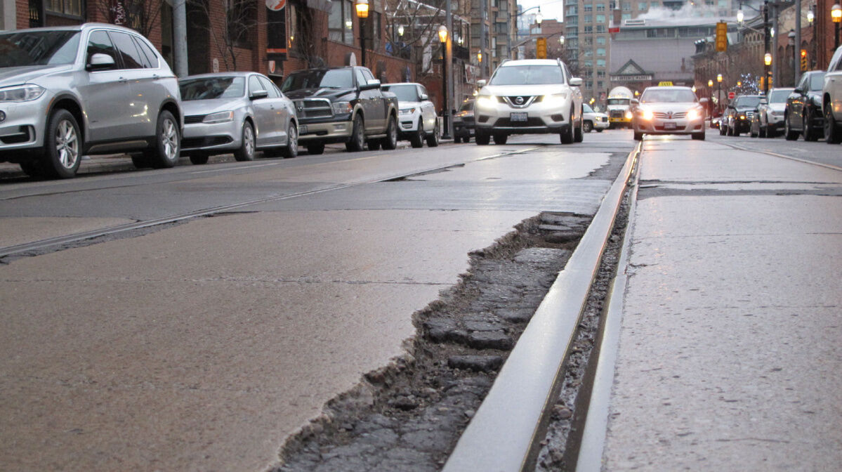 Concrete eroding around little-used streetcar tracks: The Fixer