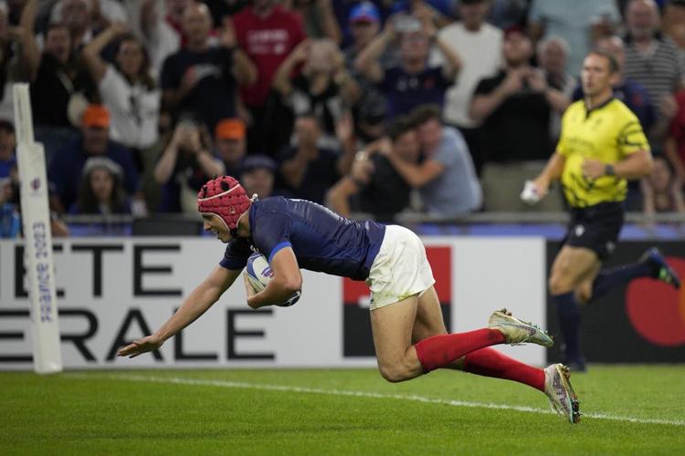 Dupont's facial injury scars France's 14-try romp against Namibia at ...